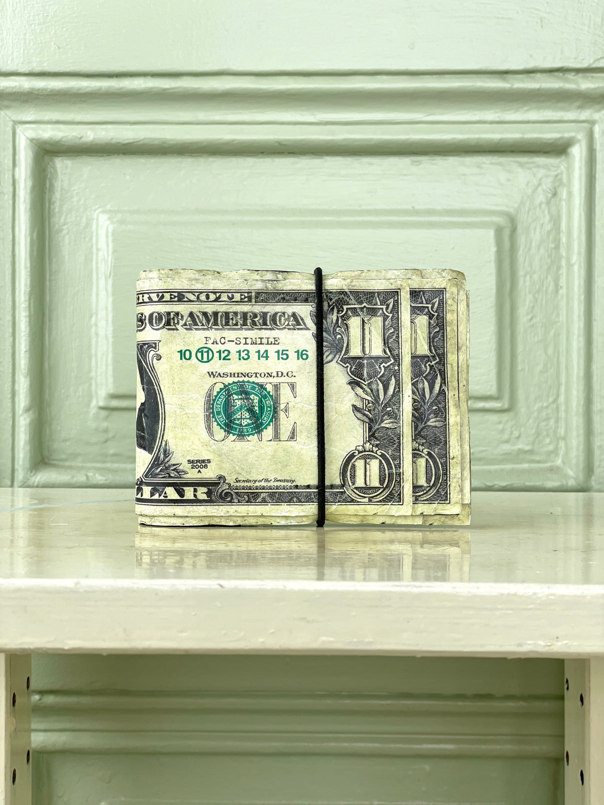 Maison Margiela SS08 Artisanal `$11 Dollar Bills´ Bifold Wallet ...