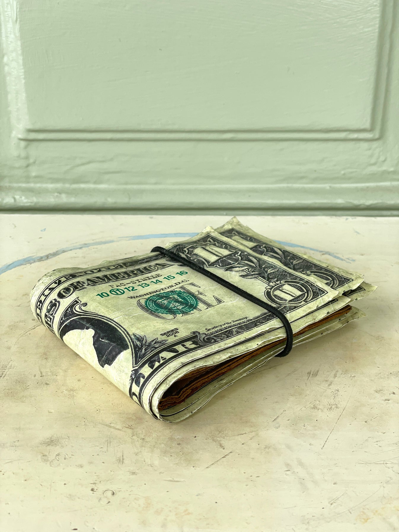 Maison Margiela SS08 Artisanal `$11 Dollar Bills´ Bifold Wallet ...