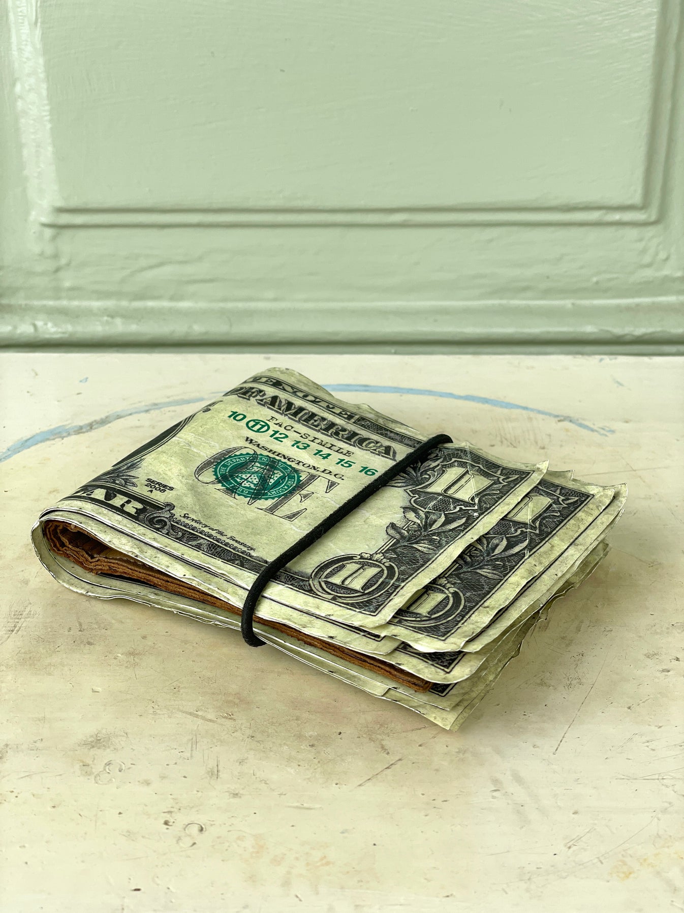 Maison Margiela SS08 Artisanal `$11 Dollar Bills´ Bifold Wallet ...