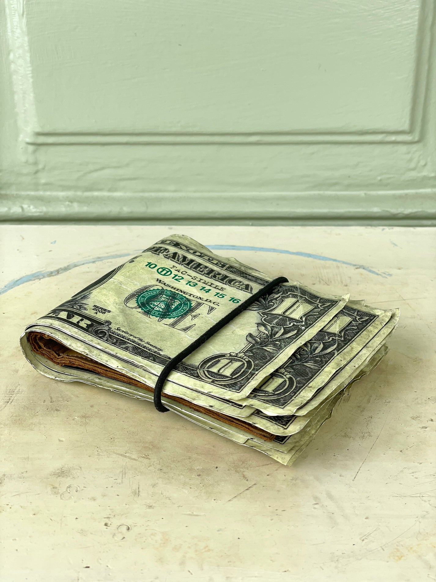 Maison Margiela SS08 Artisanal `$11 Dollar Bills´ Bifold Wallet ...